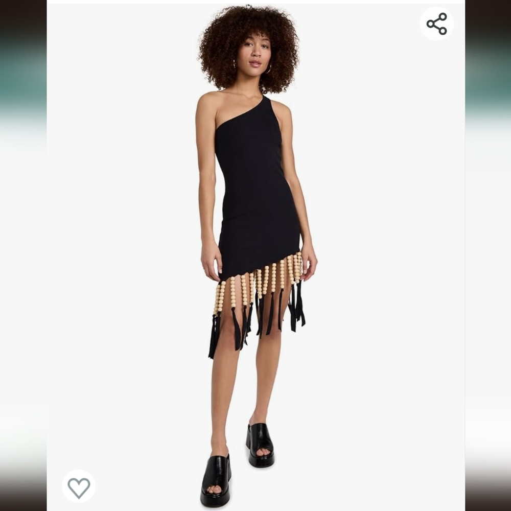 Women's Simon Miller Jamo Wooden Bead Trim Dress Bead… - Gem